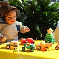 China Customized Baby Silicone Car Toys Running Silicone Vehicle Cars Kids Playing for sale