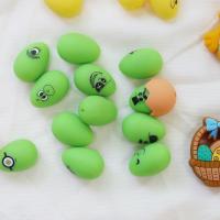 China Silicone Teething Beads Soft Safe Durable Easter Silicone Eggs Beads With Hole For Pen Making for sale