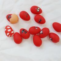 China Silicone Teething Beads Soft Safe Durable Easter Silicone Eggs Beads With Hole For Pen Making for sale