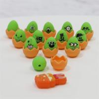 China Custom Easter Focals Silicone All Beads Non - Toxic Silicone Printed Easter Eggs Bead For Keychain Making for sale