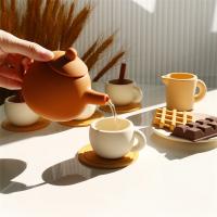 China CE Safety Standard Baby Silicone Toys With Silicone Toy With Teapot Set 17PCS for sale