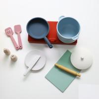 China Factory New Arrival Pretend Play Set Kitchen Toys Montessori Education Silica Gel Kitchen Silicone Toy for sale