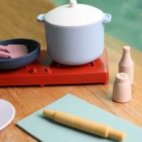 China Factory New Arrival Pretend Play Set Kitchen Toys Montessori Education Silica Gel Kitchen Silicone Toy for sale