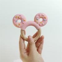 China Food Grade Silicone Teething Ring Freezable For Extra Relief  Educational Toy Baby Silicone Fruit Teether for sale