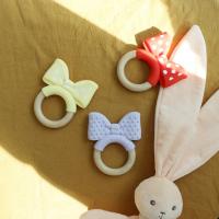China Food Grade Silicone Teething Ring Freezable For Extra Relief  Educational Toy Baby Silicone Fruit Teether for sale