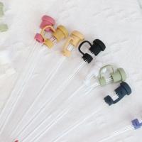 China Custom Made Silicone Straw Toppers For Tumblers Silicone Straw Cap Hats PVC Free BPA Free for sale