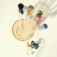 China Non - Toxic Custom Made Silicone Straw Cover Toppers Hat Cap For Tumblers Straw for sale
