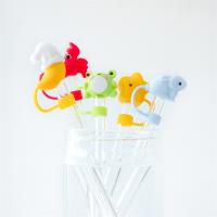 China Full Silicone Straw Cover In 3D Design For Stanley Cup Tumblers 6-12mm Straw / Sippy for sale