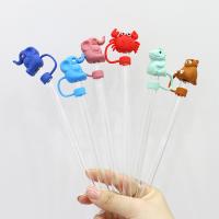 China Full Silicone Straw Cover In 3D Design For Stanley Cup Tumblers 6-12mm Straw / Sippy for sale