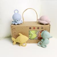 China Full Silicone Straw Cover In 3D Design Lightweight Silicone Baby Toys for sale