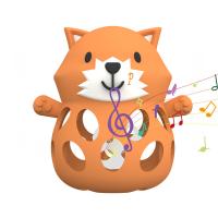 China Animal Fox And Bear Medical Grade Relief for Babies 0-6 Months Soothes Teething Pain Silicone Teether for Babies with Easy-Grab for sale