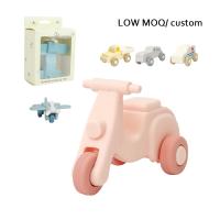 China Food Grade Silicone Baby Teething Toy for Molars Infant Toys for Babies 3+ Food Grade Silicone Car Tractor Silicone Kid Toys for sale