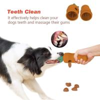 China Dongguan Toys factory Custom BPA free PVC free Phthalate free soft rubber silicone pet dog teething carrot shape silicon toys for sale