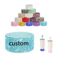China Silicone Bumper Bottle Sleeve for Quencher 40 oz 7.5cm Tumbler Boot Stanley Cup silicone bottom cover bottles for sale