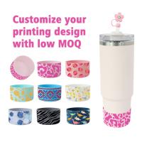 China Silicone Bumper Bottle Sleeve for Quencher 40 oz 7.5cm Tumbler Boot Stanley Cup silicone bottom cover bottles for sale
