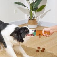 China Carrot Pet Accessories Animal Shape Indestructible Pet Squeak Dog Pet Toys Dog Ball Chew Toys Aggressive Chewer Dog Ball Toy for sale