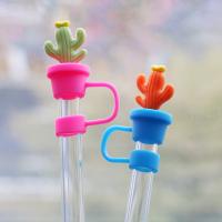 China Cactus Straw Stoppers Protector Straw Toppers for Stanley 40 Oz Tumbler with Handle Dust-Proof Straw Caps for Water Bottle for sale