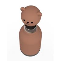 China Bear Design Original Custom Food Grade Silicone 304 Stainless Steel Kids Back to School Birthday Water Kid Cups Training Cup for sale