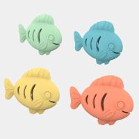 China Wholesale colorful Bpa Free Food Grade Silicone Pet Dog Training Fish Shape Toys Snack Slow Leak Silicone Feeder Fish Toys for sale
