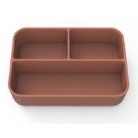 China Food Grade Silicone Salad Lunch Container Reusable BPA-Free Microwave Safe Anti-Slip Function 0-1L Capacity for sale