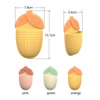 China Say Goodbye to Messy Bathroom Counters with this Cartoon Silicone Corn and Toothpaste Holder 100% Silicone for sale