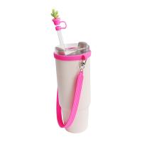 China Cute Animal Silicone Straw Covers & Bottle Accessories – 4pcs Tumbler Decoration Set for sale