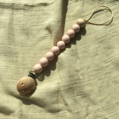 China All People Silicone Teething Bead Custom Printing Design Is Welcome Beads With Hole Soft Non Toxic Baby Teether Supplies for sale