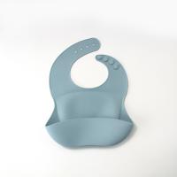 China Baby Feeding Silicone Bib Protector OEM Soft Flexible Waterproof Durable Material Easy Clean Reusable Comfortable Design for sale