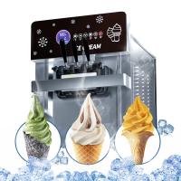 China Commercial Ice Cream Maker 26-32L/H 220V 1900W Compressor No Internal Cleaning 545x735x1400mm for sale