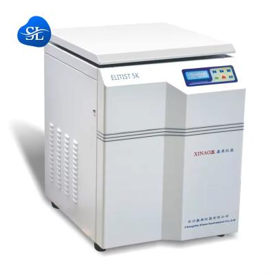 China Vertical Low Speed Refrigerated Centrifuge 5000rpm 4x100ml with Timing Range 0-9h59min for sale