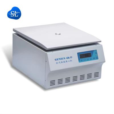 China 6000rpm Desktop Low Speed Large Capacity Centrifuge for Blood Plasma Solid Separation 8x15ml for sale