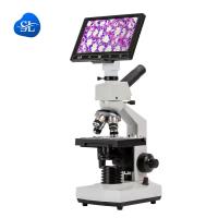 China Monocular Video Microscope 7 Inch IPS 2MP for Biological Research 4X 10X 40X 100X Objective for sale