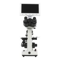 China Biological Metal Microscope 7 Inch IPS Screen 2MP Camera Double Layer Movable Platform 125x110mm for sale