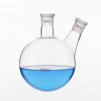 China Heat Resistant Glass Boiling Flask 5-20000ml Graduated Single Mouth Lab Glassware for sale