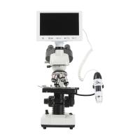 China 40X-1600X Zoom Trinocular Microscope with 7-inch IPS Monitor for Lab Testing for sale
