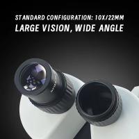 China 6.7X-45X Trinocular Stereomicroscope with 10X Eyepiece Dual LED for Biology Entomology Mineralogy for sale