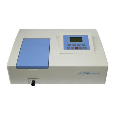 China Portable Single Beam UV Vis Spectrophotometer V1200 320-1000nm 4nm Bandwidth 9KG for sale