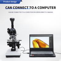 China Single and Double Electronic Eyepiece Microscope for High Definition Surgical Students for sale