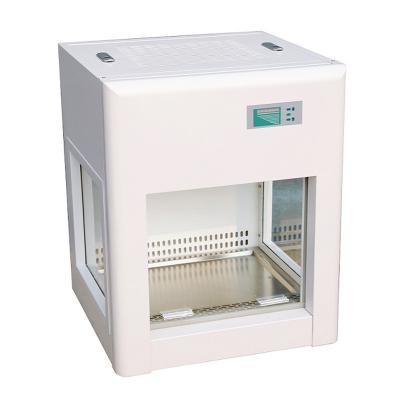 China Vertical Airflow Mini Laminar Flow Cabinet 10kg Work Surface HEPA Filter 99.9999% Class 100 for sale