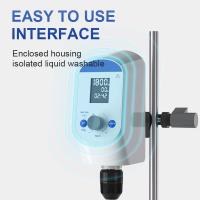 China Mixing with Adjustable Mixing Rod Chuck Laboratory Stirrer and LCD Screen Display Mode for sale
