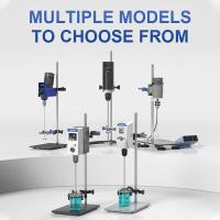 China Laboratory Overhead Agitator 200W 100-2000rpm for High Viscosity Mixing LCD Display for sale