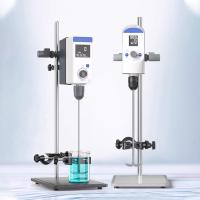 China Laboratory Overhead Agitator 200W 100-2000rpm for High Viscosity Mixing LCD Display for sale