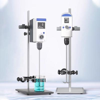 China Laboratory Overhead Agitator 200W 100-2000rpm for High Viscosity Mixing LCD Display for sale