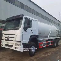China HOWO 10000L Vacuum Sewage Truck Sewage Tank Sewer Cleaning Sewerage  Suction Truck for sale
