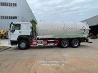 China Sinotruk HOWO 6X4 20cbm Sewage Suction Vacuum Tank Truck for sale