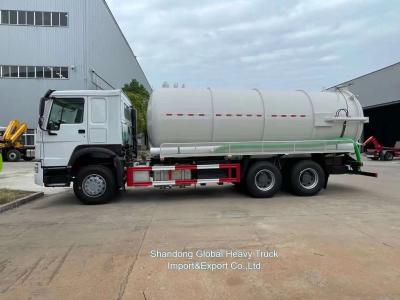 China Sinotruk HOWO 6X4 20cbm Sewage Suction Vacuum Tank Truck for sale