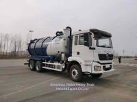 China 6*4 Drive Wheel 5000L Tank Volume Sewage Suction Truck with 251-350hp Horsepower for sale