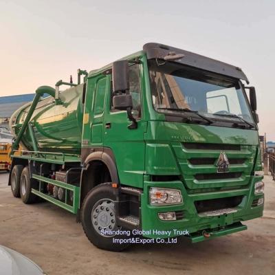 China Sinotruk 371HP 18000L Vacuum Sewage Suction Tanker Truck Factory Price for sale