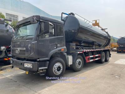 China FAW 6X4 Drive High Pressure Pump 20000L Capacity Sewage Suction Truck for Efficient Sewer Cleaning for sale