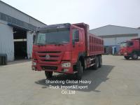China Second-hand HOWO Red Color 380hp/400hp Dump Truck In Stock for sale